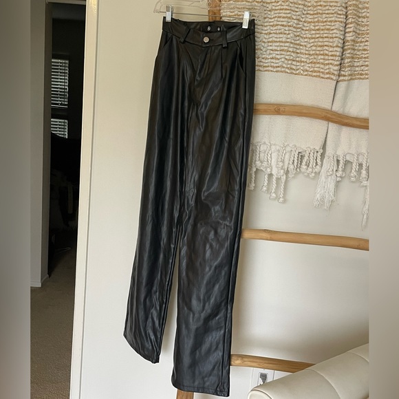 Missguided | Pants & Jumpsuits | Missguided Leather Pants | Poshmark